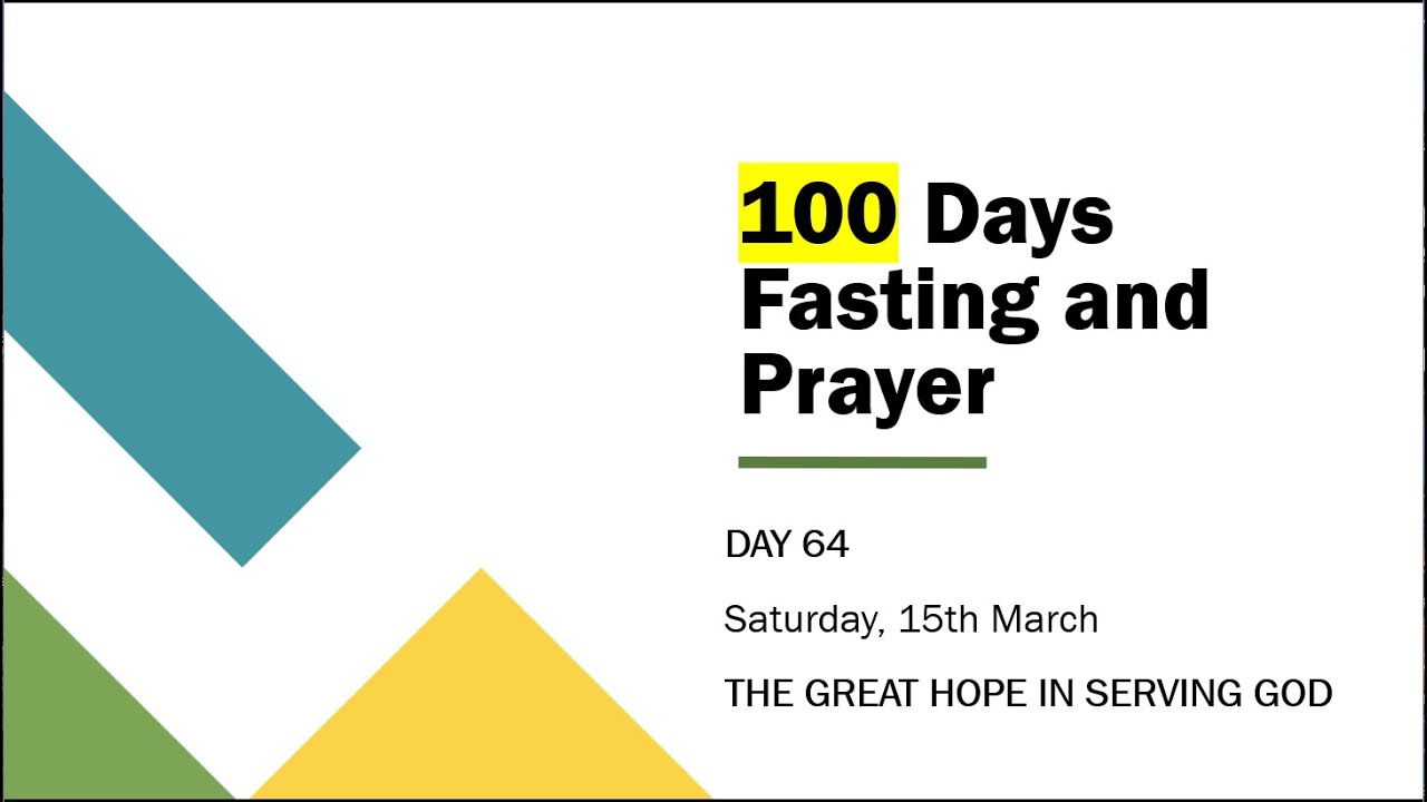 RCCG 100 days Fasting and Prayer Day 64 - YouTube