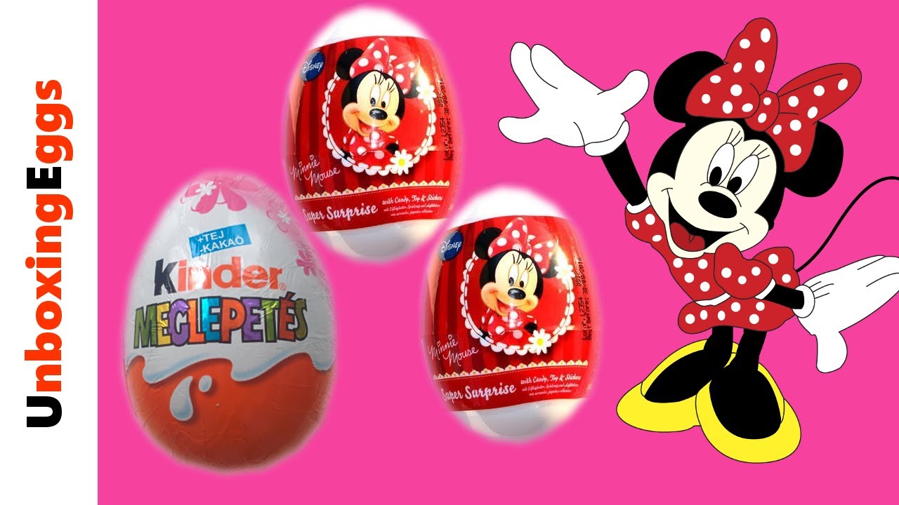 10 Kinder Surprise, Disney Surprise and Frozen eggs - 1/3 - Minnie ...