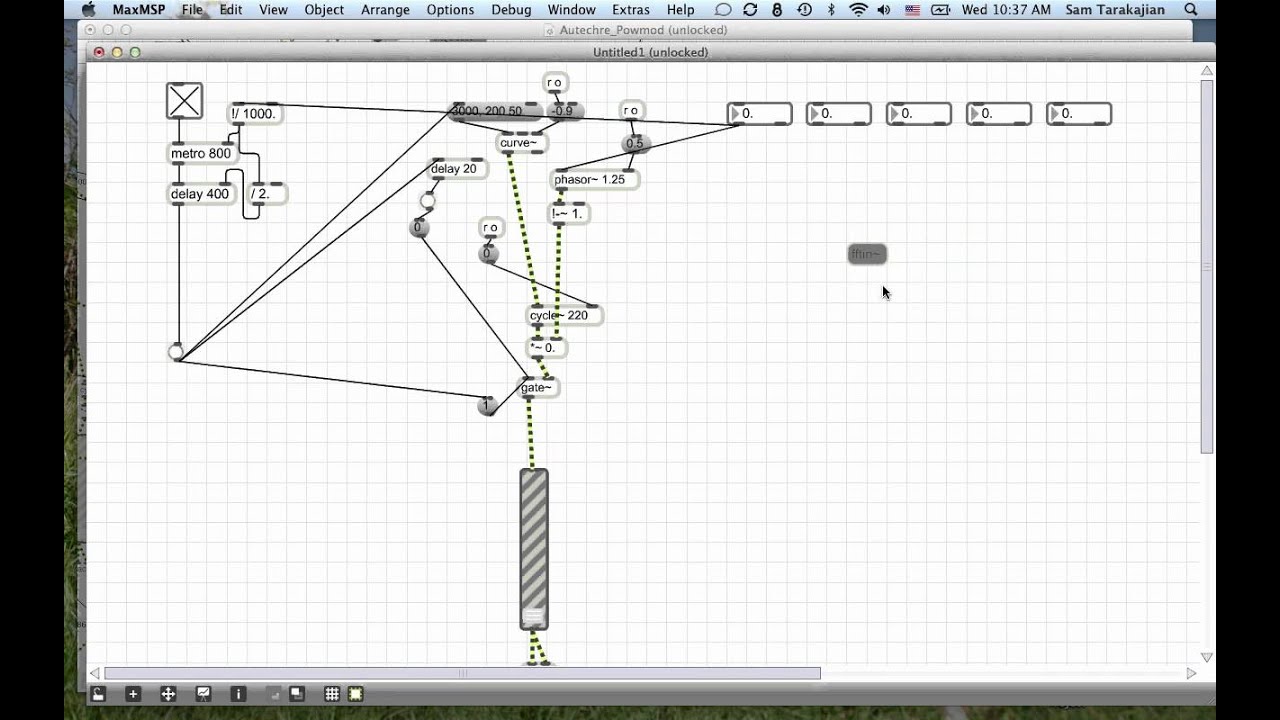 Delicious Max/MSP Tutorial 14: WTF is an Autechre? -- Not this - YouTube