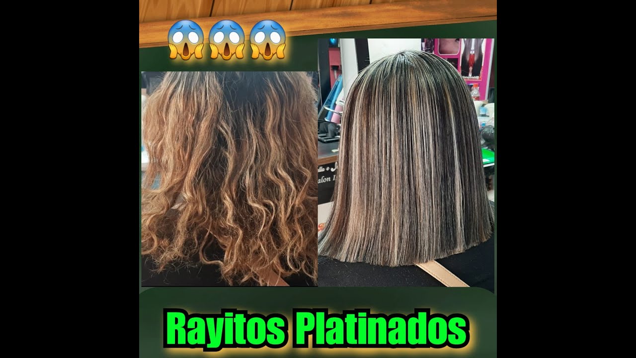 Rayitos Platinados en el cabello paso a Paso - YouTube