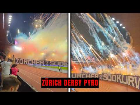 Amazing Pyro Scenes at the Zurich Derby