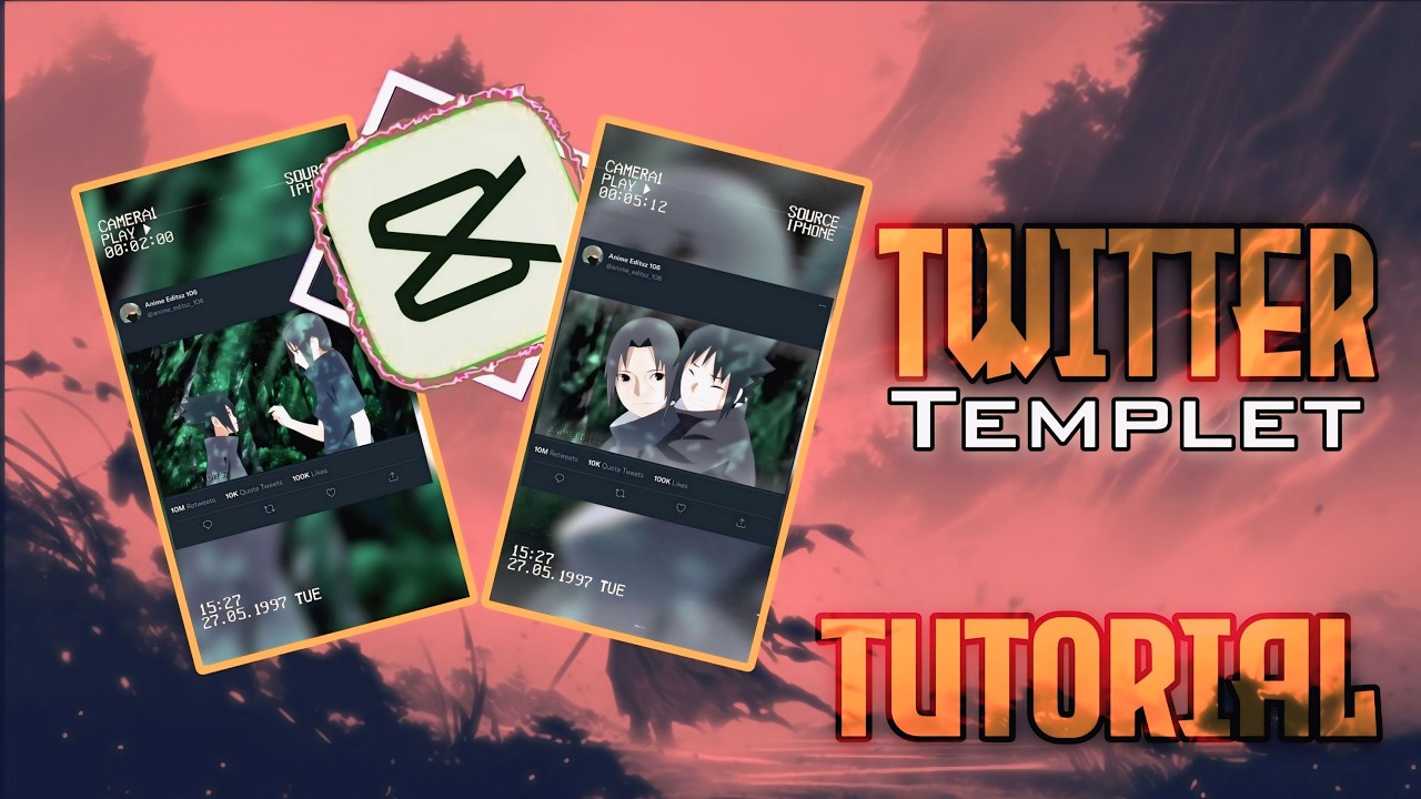 How to make viral anime shorts | Anime twitter template tutorial 2025 ...