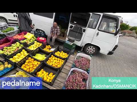 Konya- Kadınhanı / OSMANCIK KÖYÜ pazargörüntüleri be köy manzaraları.