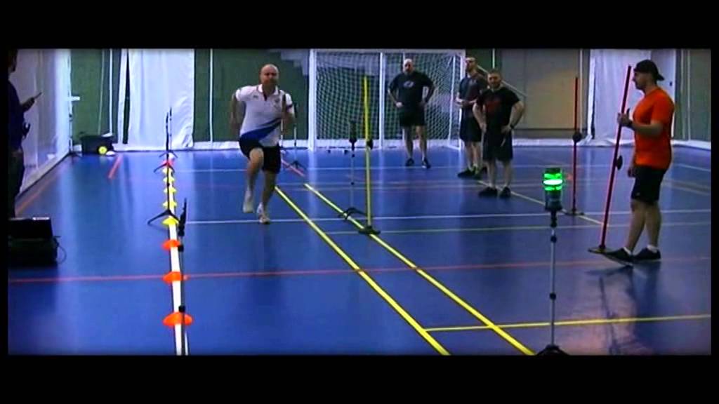 Crossfit testing: Fusion Smartspeed 4 gate sprint - YouTube
