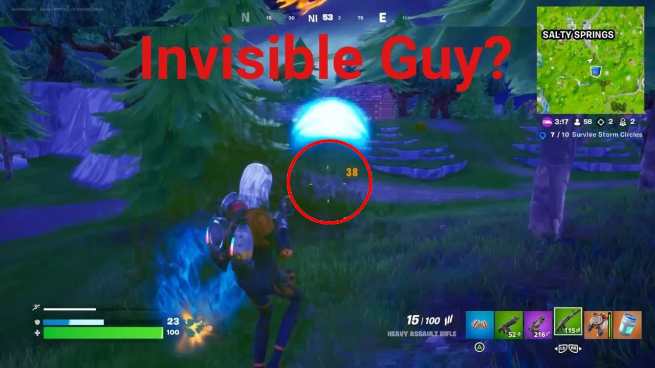Fortnite-Invisible Guy? - YouTube