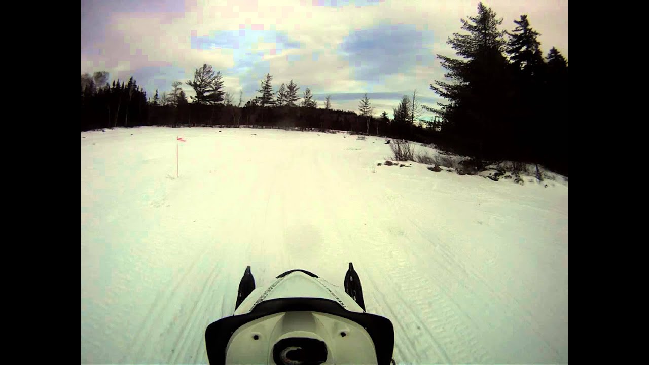 Across Mooselook Lake Rangeley Maine Snodeo weekend Jan 26th 2013 ...