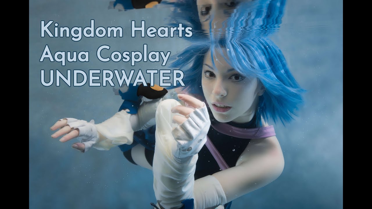 Kingdom Hearts Aqua Cosplay Underwater Shoot BTS - YouTube