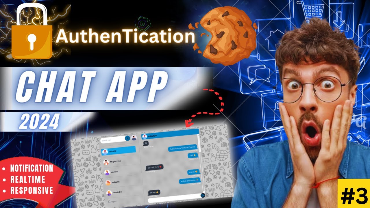 User Schema & Authentication -Tutorial #3 || Real-Time Chat App with MERN Stack || Node js , JWT ...