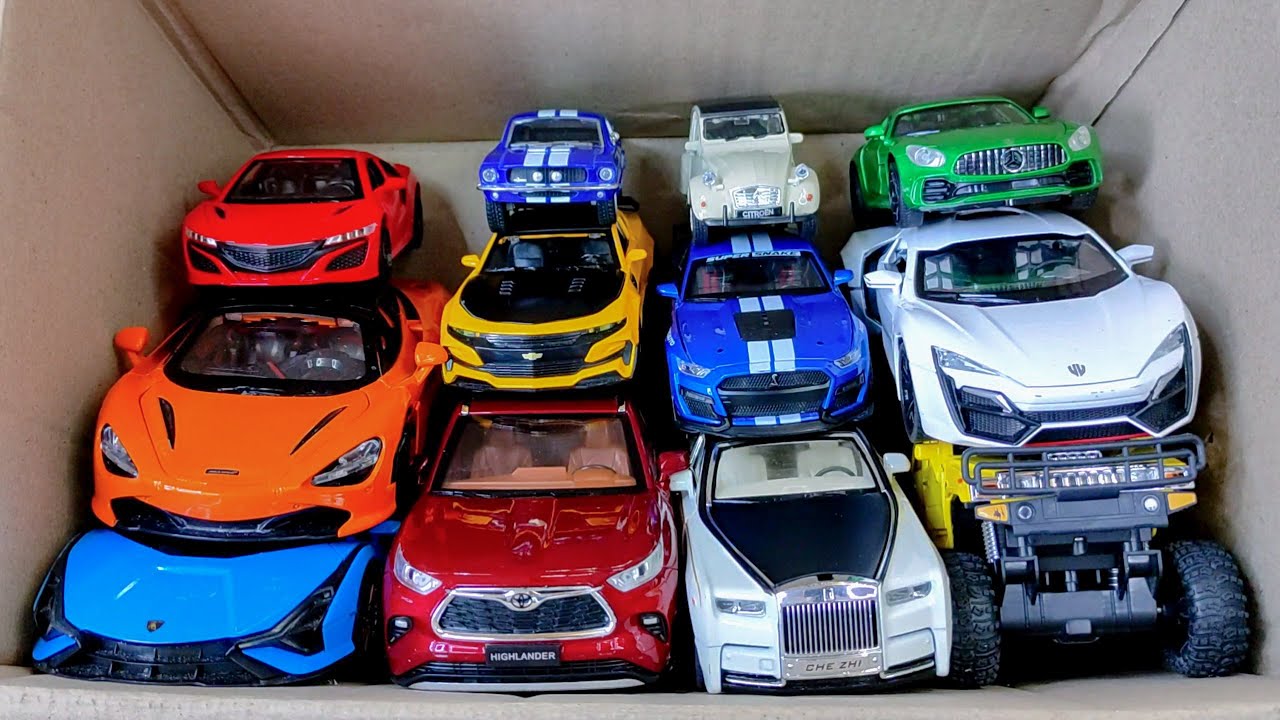 A Box Full Of Cars, Rolls Royce, Lamborghini, Mustang, McLaren, Suzuki ...