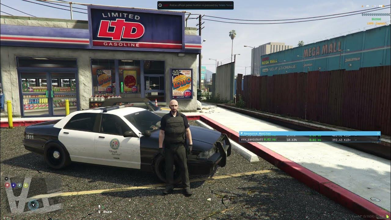 FiveM [ESX] [Script] | Free | PANIC BUTTON | esx_panicbutton - YouTube