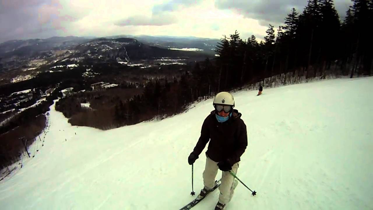 First White Heat run at Sunday River, Maine - YouTube