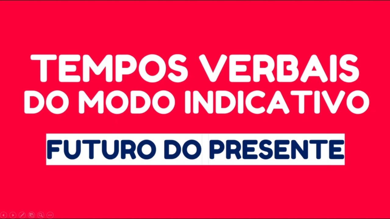 Futuro do Presente do Modo Indicativo - YouTube