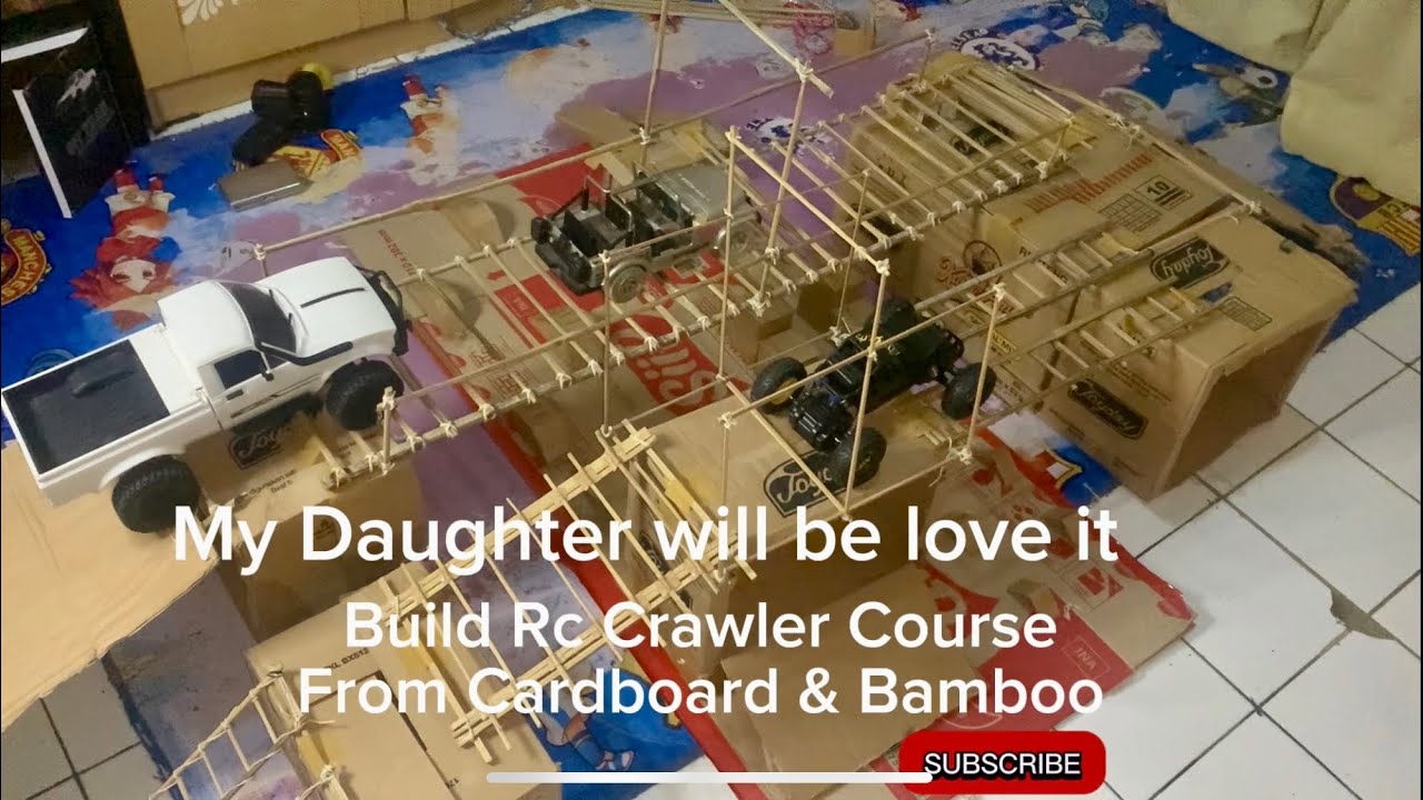 Build Indoor Rc Crawler Course From Cardboard and Bamboo - Rc Course ...