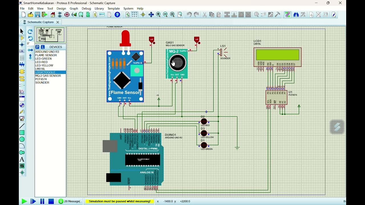 Simulasi alat pendeteksi kebocoran gas dan alarm kebakaran Taufiqur ...