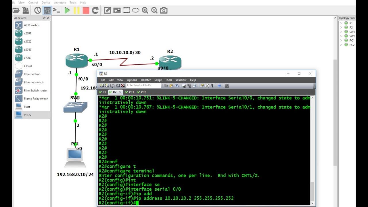How To Configure Static Routing in GNS3 | Basic with GNS3 | GNS3 for Beginners | 200-125 CCNA ...