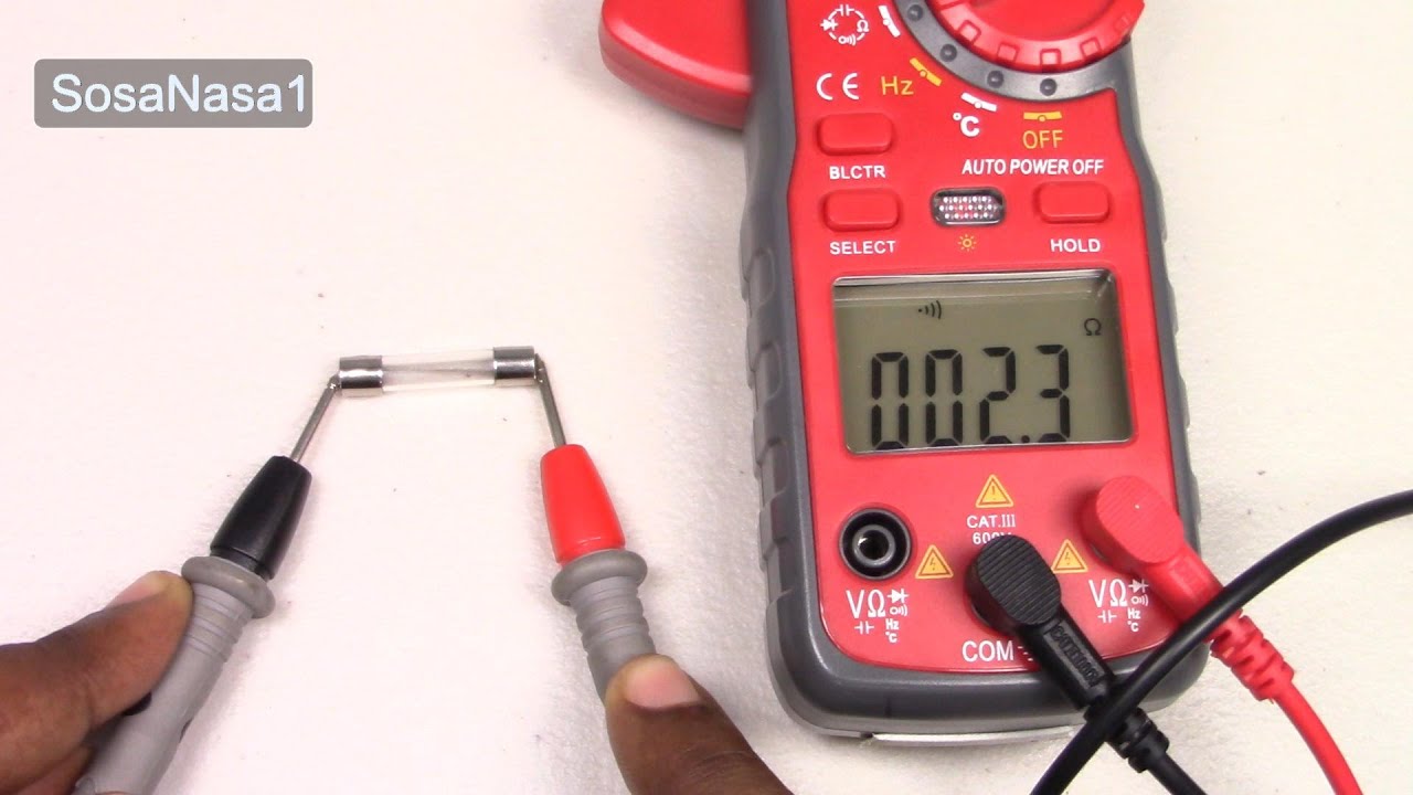 Multimetro digital avanzado: Como probar un fusible eléctrico - YouTube