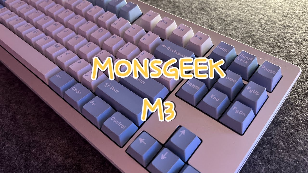 MONSGEEK M3 가성비키보드 - YouTube