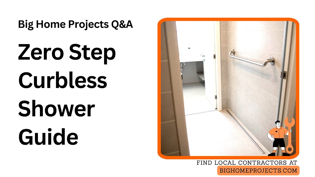 Zero Step Entry Curbless Shower Lever Handle Guide - YouTube