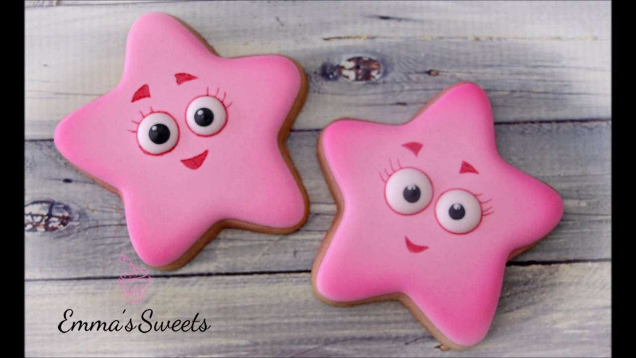 Dora Star Cookie Tutorial by Emma's Sweets - YouTube