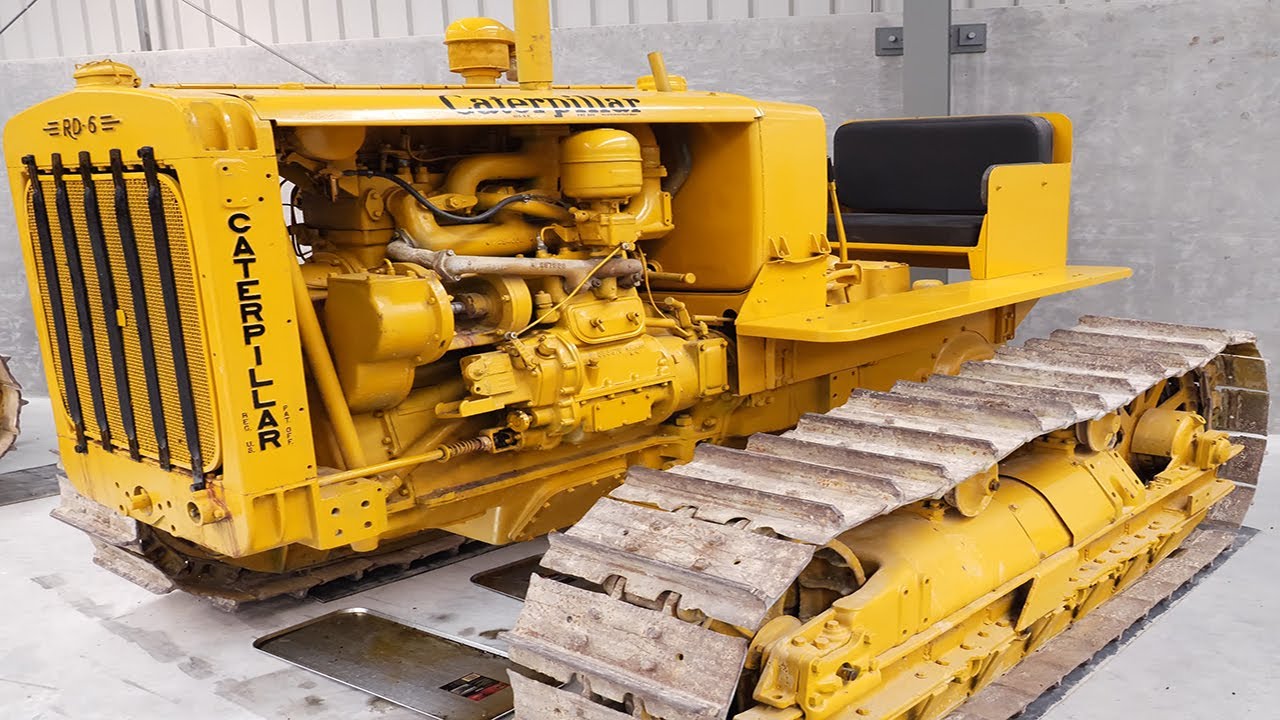 Antique 1935-38 Caterpillar RD6 Crawler Tractor in Geraldine - YouTube