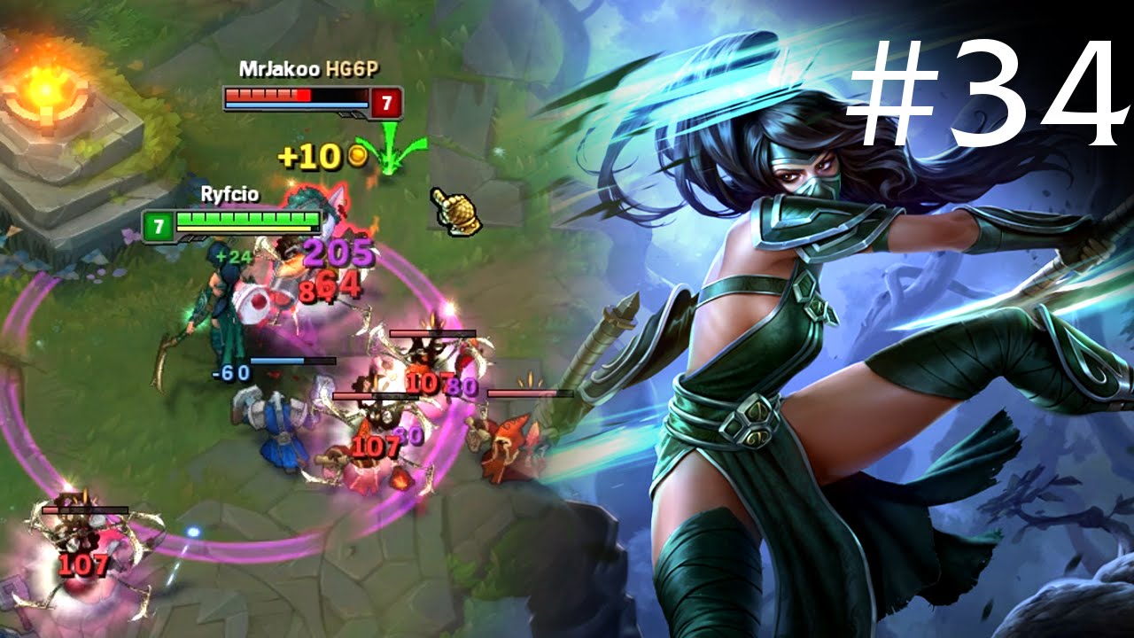 Niepokonana ninja - Zagrajmy w League Of Legends #34 - YouTube