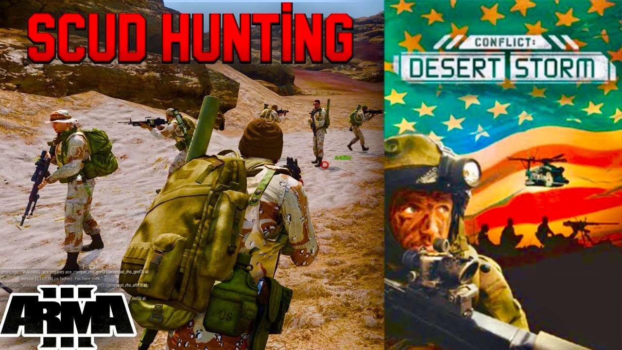 ArmA 3 Gamepley - Conflict Desert Storm Scud Hunting - YouTube