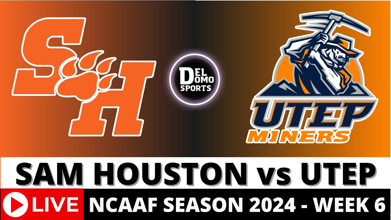 SAM HOUSTON VS UTEP LIVE 🏈 NCAAF COLLEGE FOOTBALL GAME SCORE - WEEK 6 ...