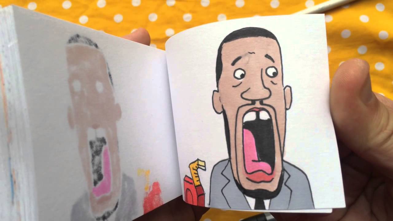 Kelly Ripa 5.5 inches Too Small Cartoon Flipbook - YouTube