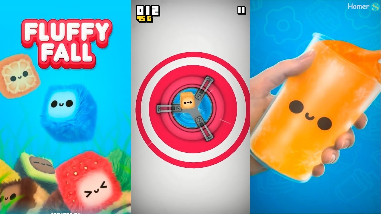 Fluffy Fall: Fly Fast to Dodge the Danger! Fun game for kids. Game ...