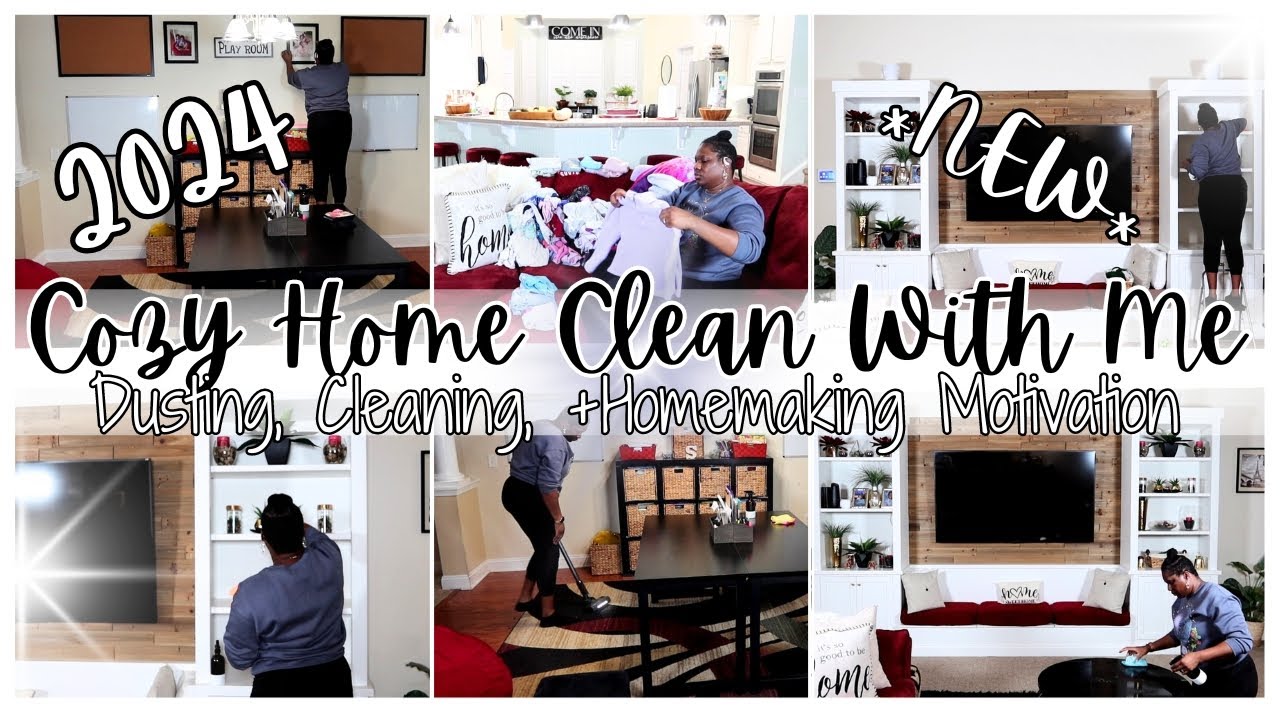 *NEW* COZY HOME CLEAN WITH ME// DUSTING// CLEANING// +HOMEMAKING ...