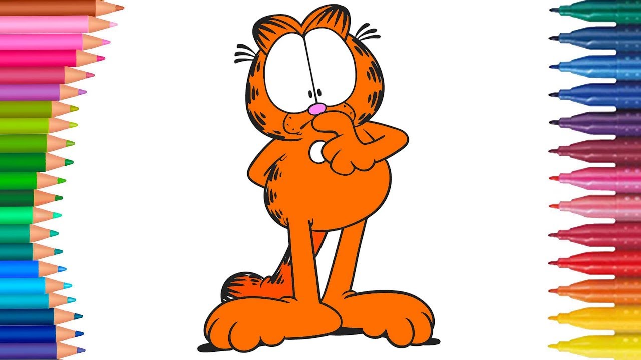 Garfield en español parte 1 juego de pintar con El Chinito Se Perdió ...