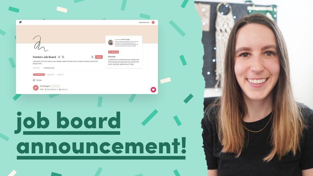 Job board announcement! Find your next design job. - YouTube