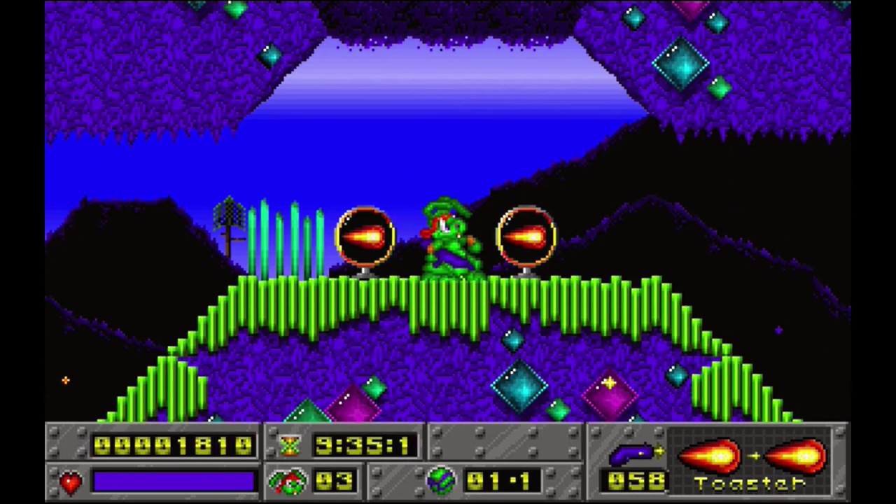 Jazz Jackrabbit Diamondus Level 1 - YouTube