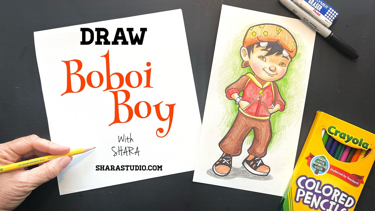 How to draw Boboi Boy - YouTube