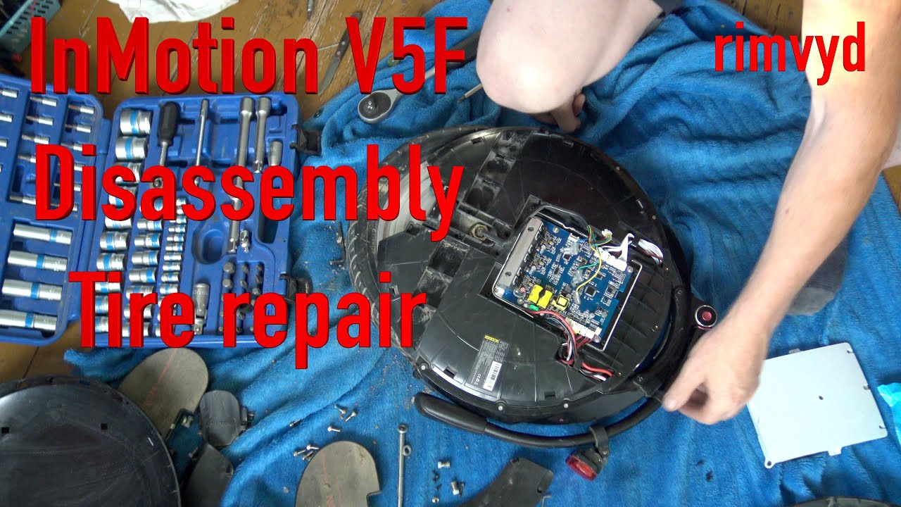 InMotion V5F Tire repair - YouTube