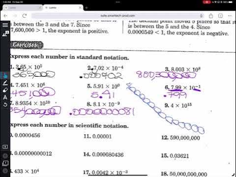 Scientific Notation, Lesson 1. 9/29. - YouTube