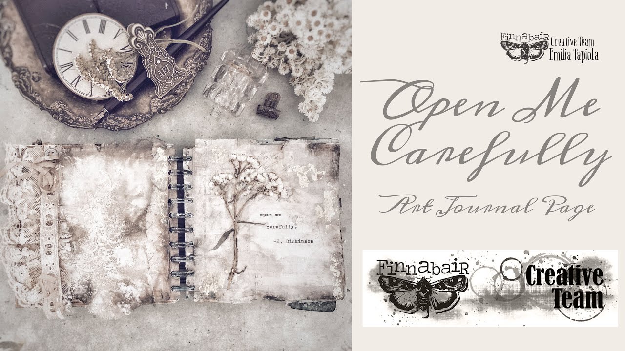 Open Me Carefully - Art Journaling with Emilia - YouTube