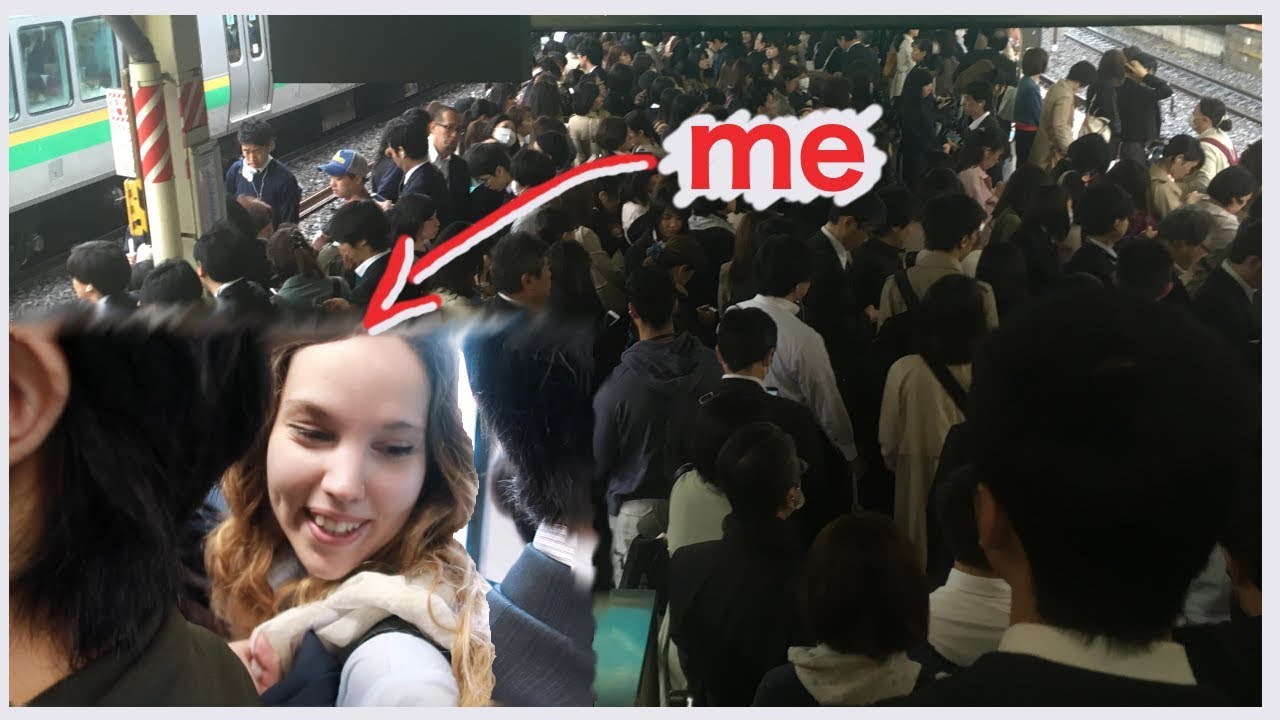 Commuting to work in Tokyo || Salaryman rush hour - YouTube
