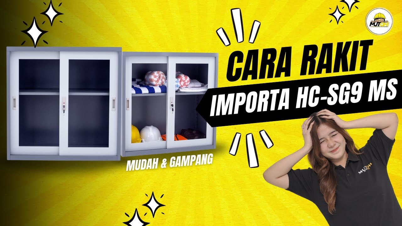 PERAKITAN Lemari Importa HC-SG9 MS | MUTOH 2000 - YouTube