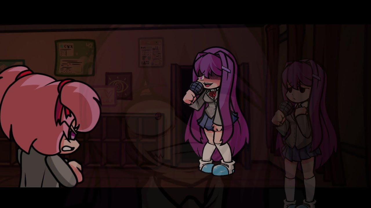 Friday Night Funkin - Moody Grumpy [Silly Billy] But Natsuki And Yuri ...