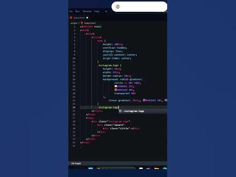 Instagram Logo HTML CSS JavaScript - YouTube