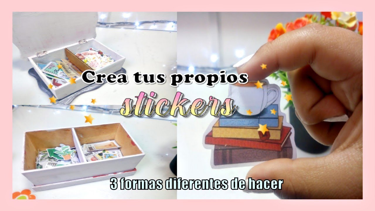 😱¿COMO HACER STICKERS CASEROS Y ECONOMICOS? - Tamicandystudy♥ - YouTube