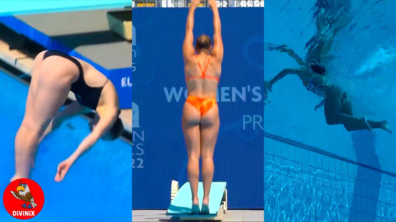 Top 4 Womens Diving 10m Platform. Best women's diving. Girls diving #6 ...