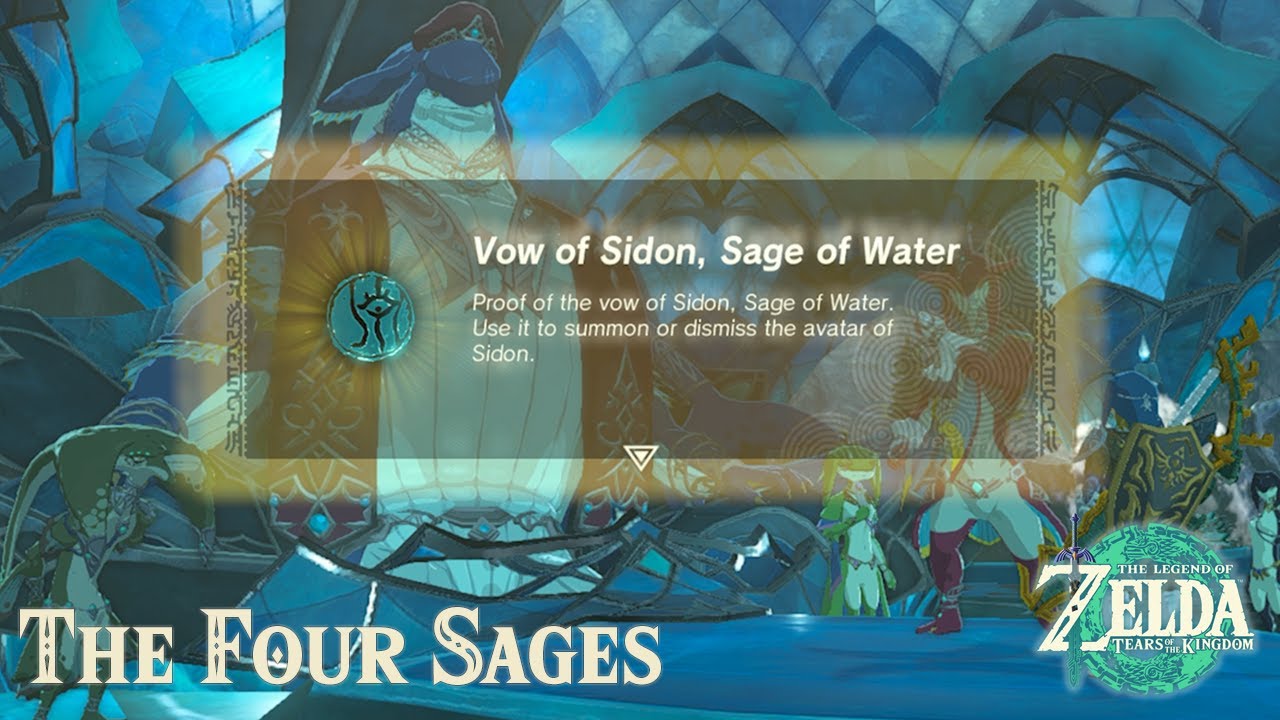 THE VOW OF SIDON, SAGE OF WATER - EPISODE 83 - TEARS OF THE KINGDOM ...