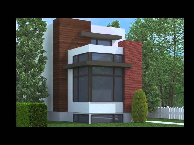 Contemporary Narrow Lot Modular Homes