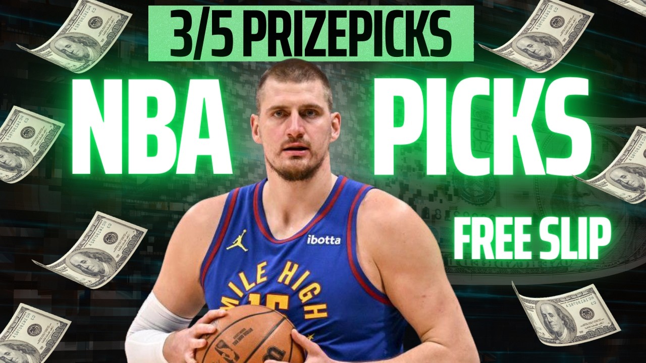 BEST NBA PRIZEPICKS TODAY | 3/5 FREE SLIP + GIVEAWAY! - YouTube