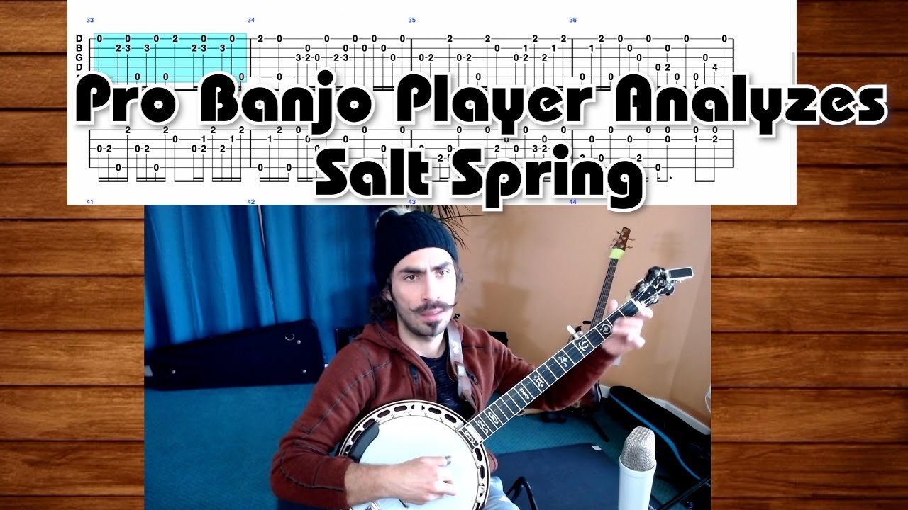 PRO BANJO PLAYER ANALYZES // Salt Spring // Banjo Roll Analysis - YouTube