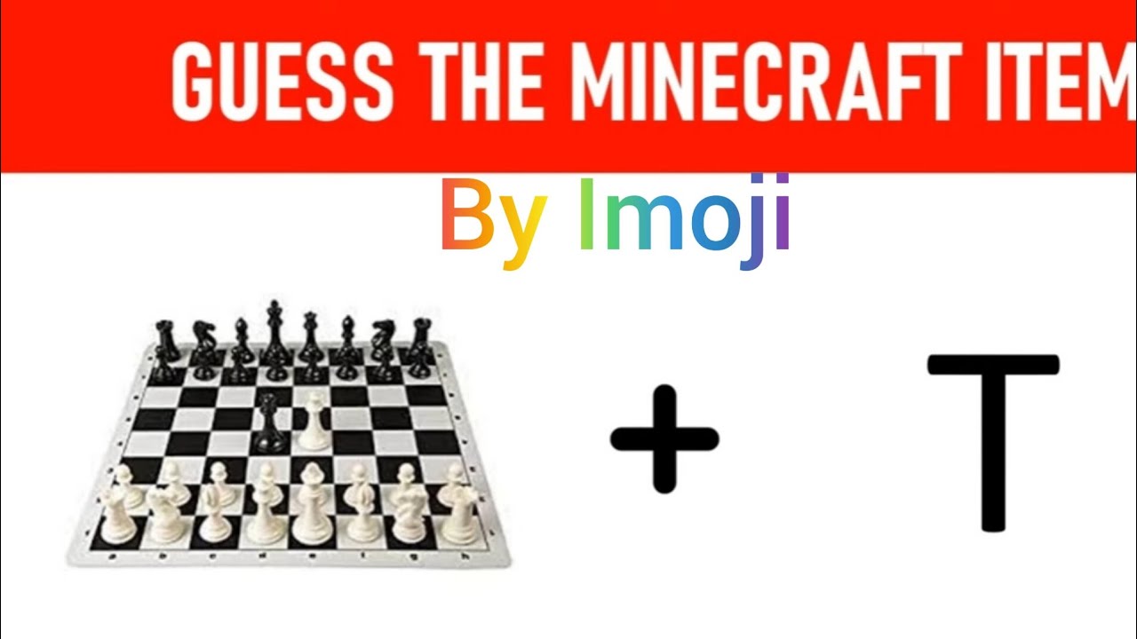 Guess the Minecraft item by imoji challenge - YouTube