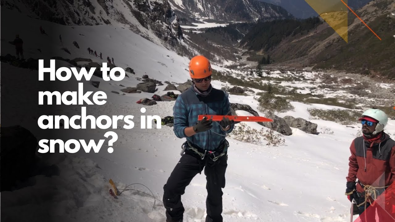 How to make anchors in the snow? - YouTube