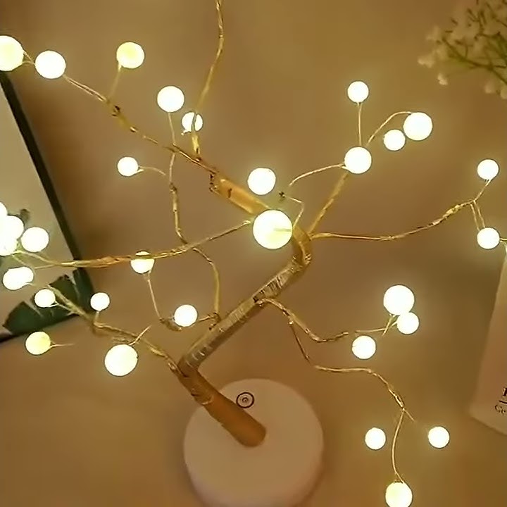LED Bonsai Tree Table Lamp - YouTube